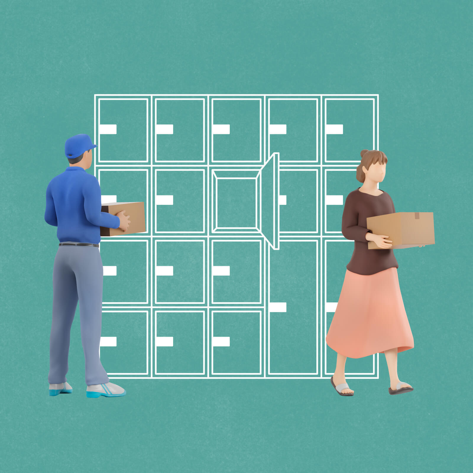 宅配ボックスを備えたマンション限定。ネットショッピングは生活の一部！ という方へ贈るミックス。【cowcamo】